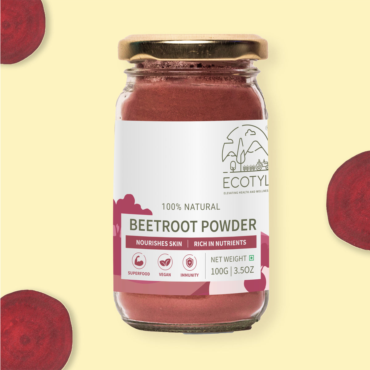 Natural Beetroot Powder - 100g – Ecotyl - 100% Organic I Sustainable